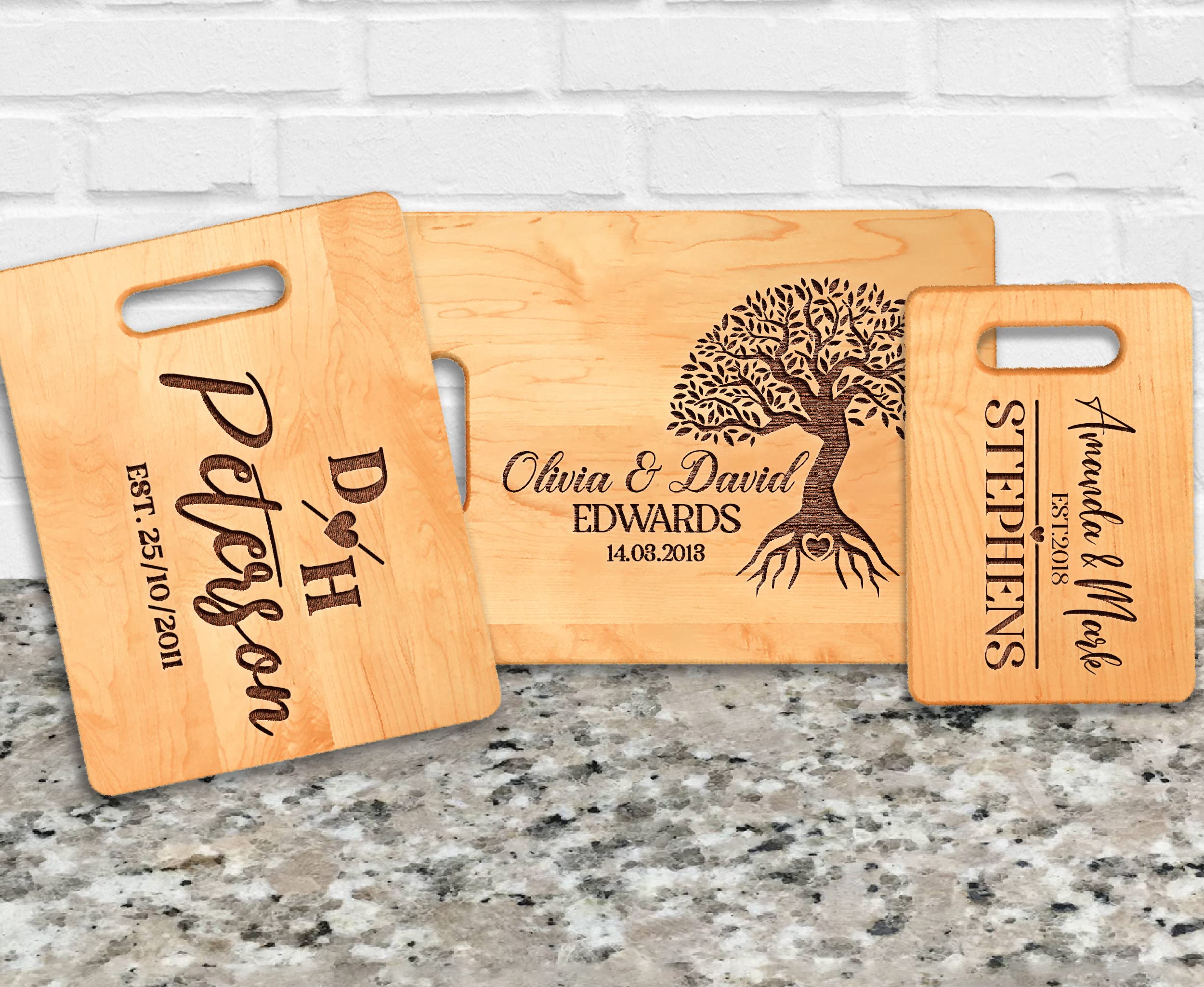 Personalized Mr and Mrs Cutting Board Wedding Gift for Couple Custom Arched Bamboo Cutting Board Housewarming Gifts