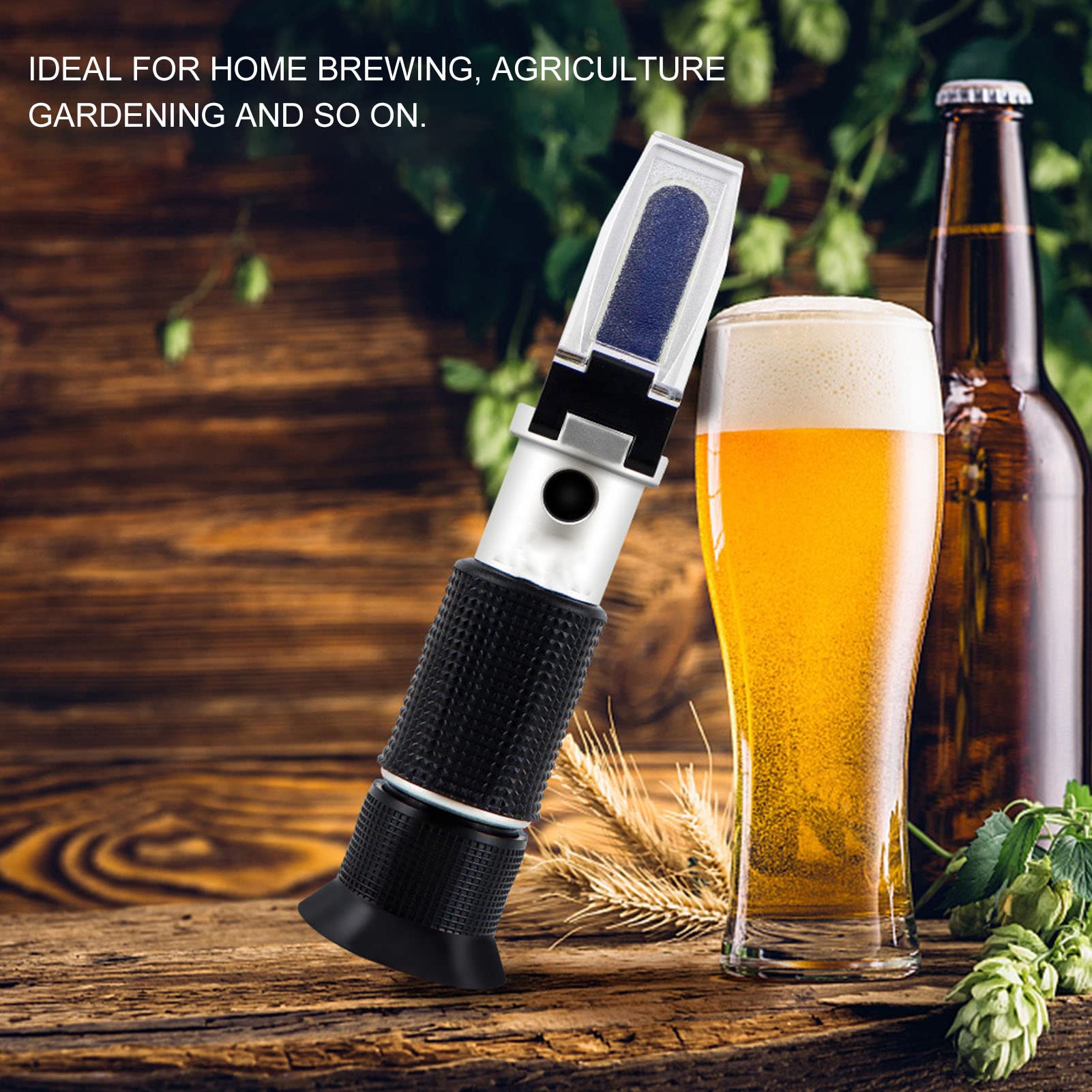 Refractometer Meter Gauge Brix Refractometer for Brewing Beer Wort Refractometer 0β80% Wine Refractometer