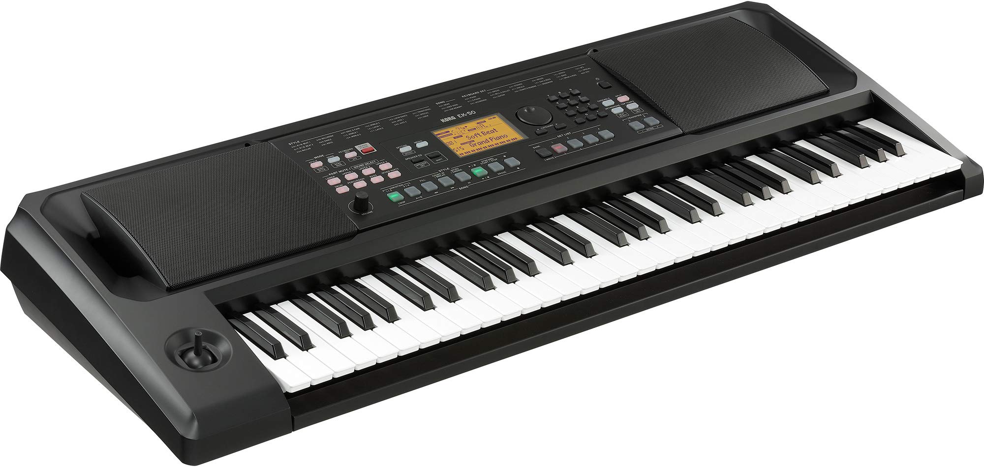 Korg EK-50 Entertainer Keyboard Bundle with Adjustable Stand, Bench, Sustain Pedal, Instructional Book, Austin Bazaar Instructional DVD, and Polishing Cloth