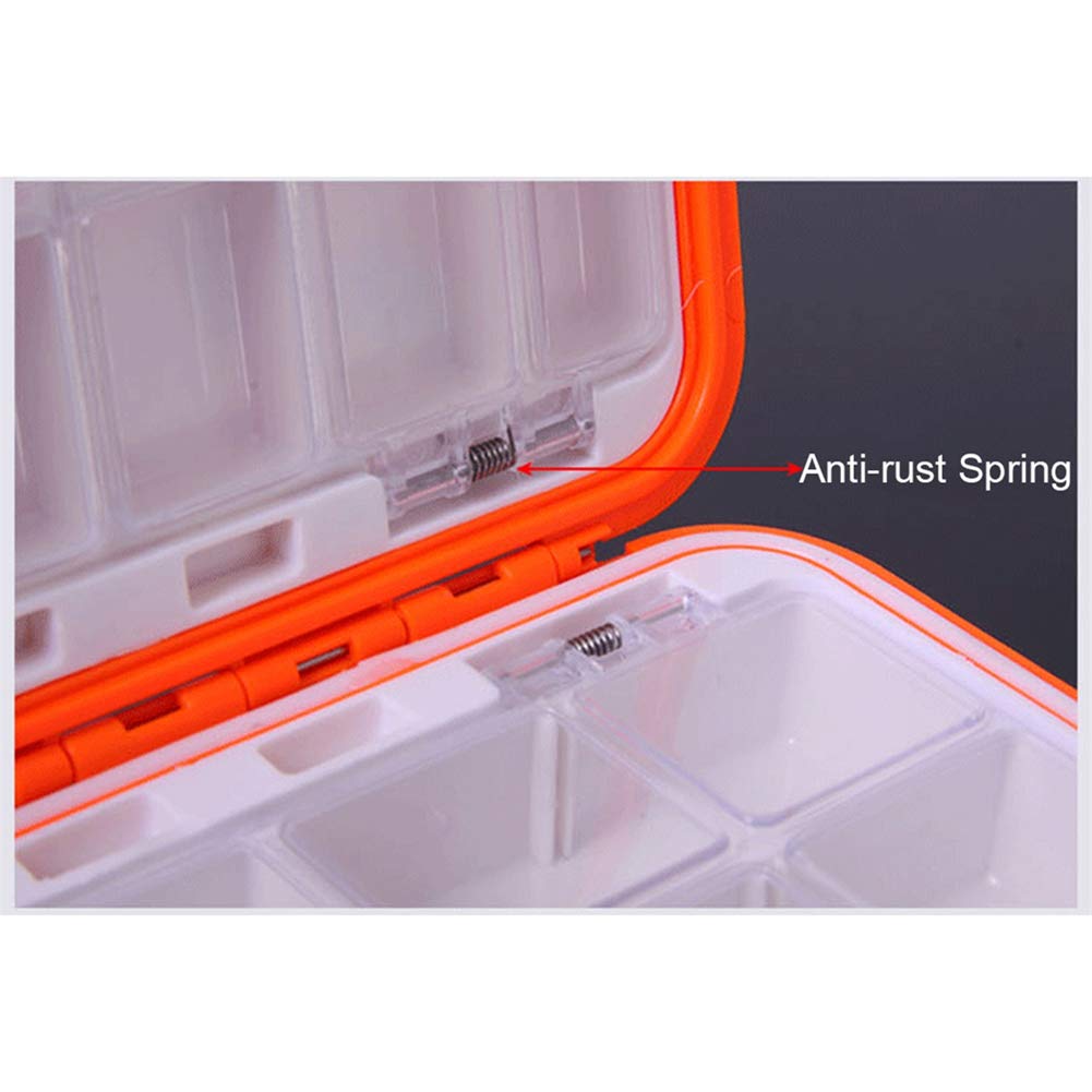 KYC Fishing Bait Storage Box, Small Bait Box, and Strong Impact-Resistant Plastic Material, Durable Silicone Seal, Small and Waterproof