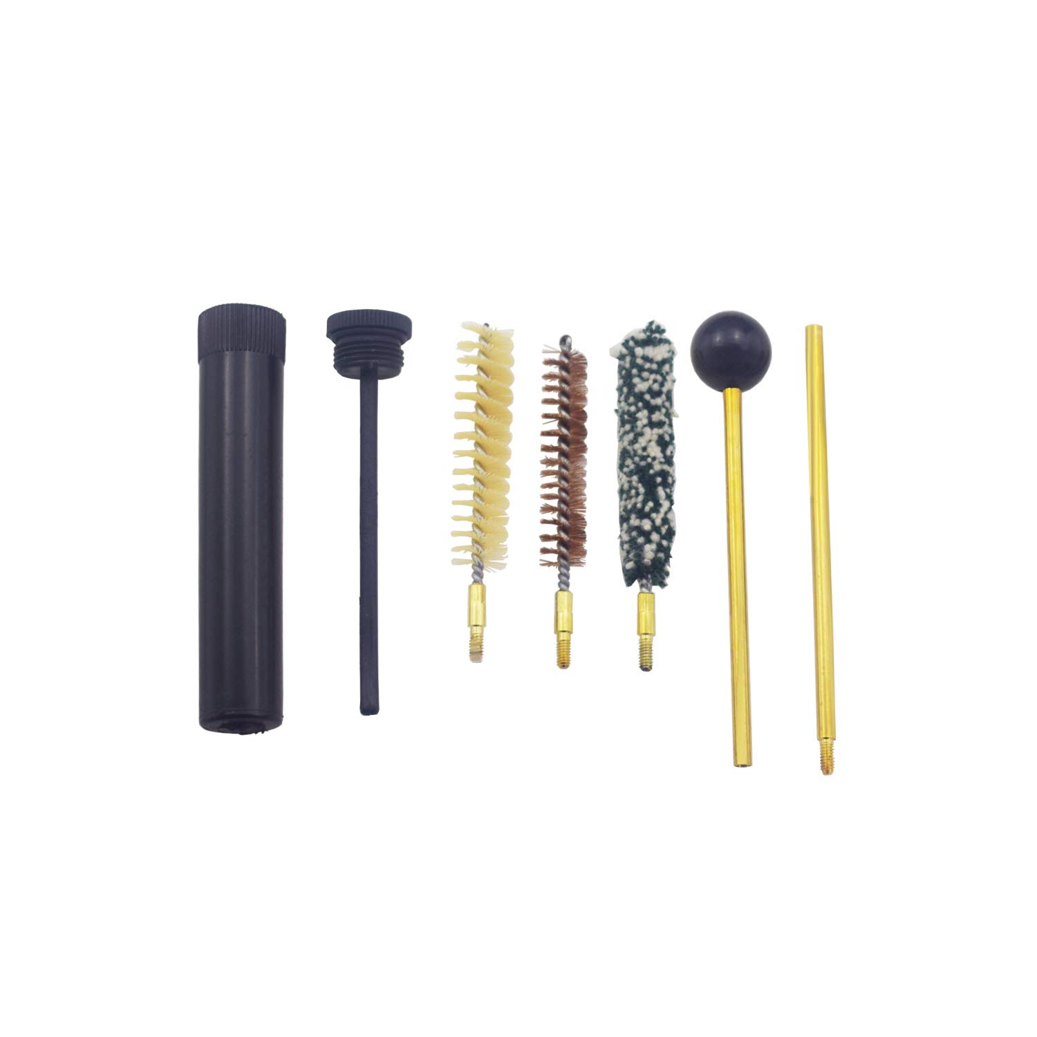 Motanar 9mm Pistol Cleaning Kit Set Pocket Size Hand Gun Bore Brush for Cal.38/357/9mm Pistol Cleaning Blue