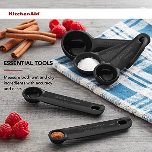 KitchenAid Universal Measuring Spoon Set, 5-Piece, Black