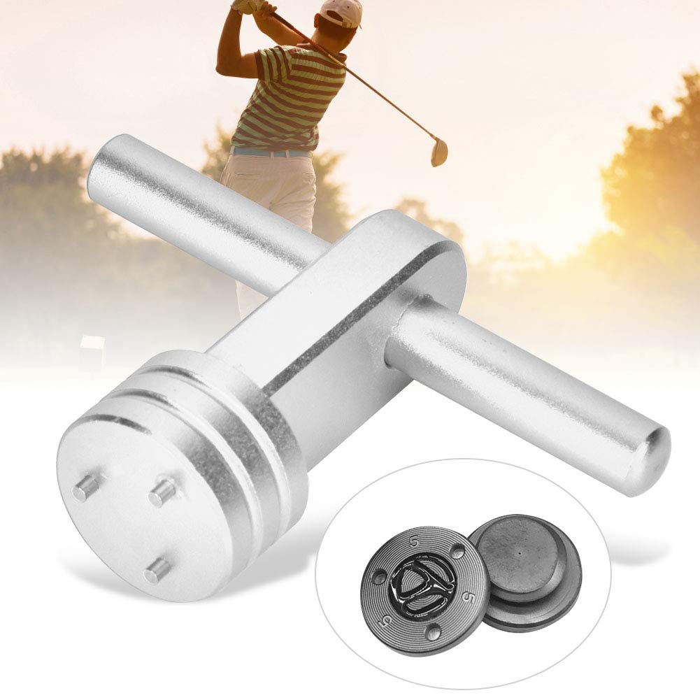 Oumefar Golf Practice Accessories, Lightweight Golf Putter Weight Wrench Compact for Golf Club(Wrench Silver) Golfclubs