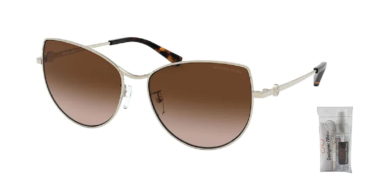 Michael Kors MK1062 1108M5 58MM Rose Gold/Rose Gold Polarized Cat Eye Sunglasses for Women+ BUNDLE With Designer iWear Eyewear Kit