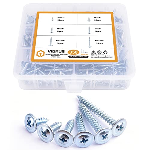 VIGRUE #6#8#10 Self Drilling Screws+#8 Wood Screws