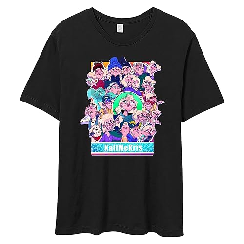 Kallmekris Merch Kallmekris Art Drawing Classic T shirt Hoodie Unisex Black Youth Shirt Tee (Black)