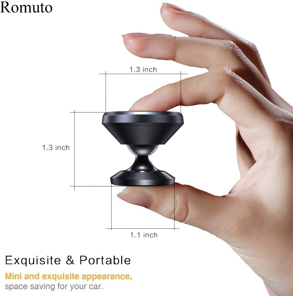 Romuto Car Phone Holder Mount Phone Mount for Car,Phone Holders for Your Car, Universal Hands Free Automobile Cell Phone Holder for All iPhone Android Phone