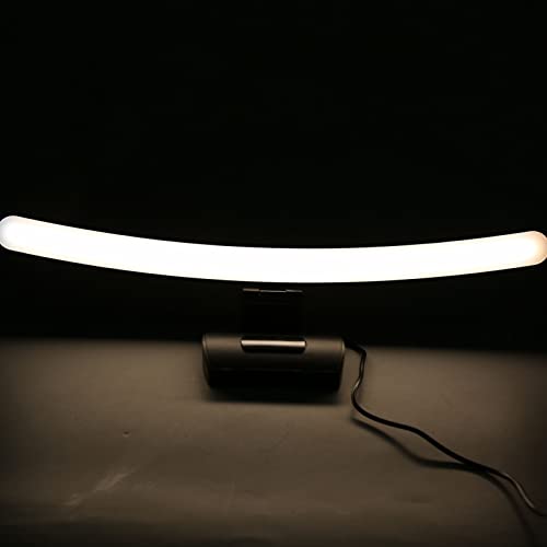 Weojeviy Computer Monitor Lamp 5V 1A Asymmetric Optical Touch Dimming Screen Monitor Light Bar with 7 Color RGB for Curved Screen