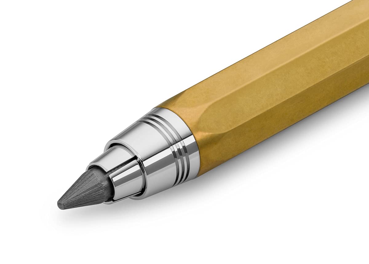 Kaweco SKETCH UP Clutch Pencil 5.6 mm 5B Brass I Exclusive Mechanical Pencil with Lead Refill I Pencil 10.5 cm