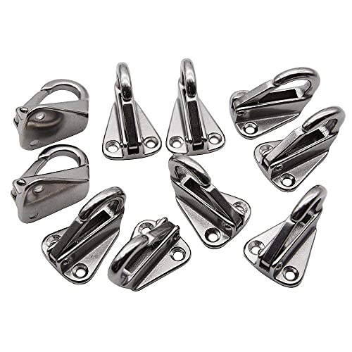 Spring Snap Attach Rope Hook, Stainless Steel 316 Fender Spring Hook Fending Hook Marine Clothes Boat Hardware Accessories (2)