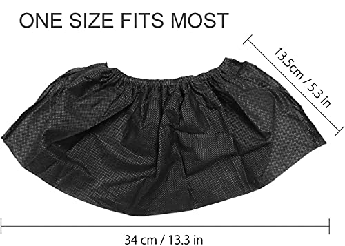 SMAIGE Shoe Covers Disposable - 100 Pack (50 Pairs) Disposable Shoe & Boot Covers Non-Slip Dust-proof Shoe Booties,One Size Fits Most (Black)