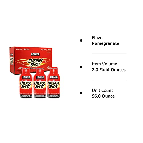 Kirkland Signature Energy Shot, 48 Bottles, 2 Ounces Each