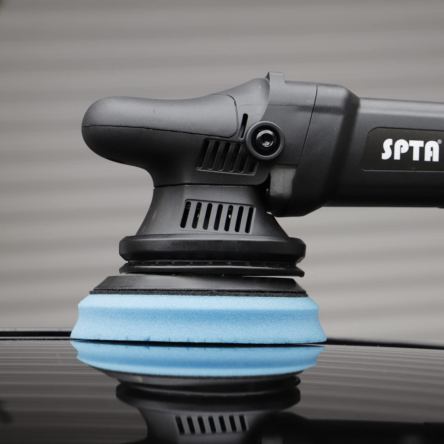 SPTA Polishing Pads, 5Pc 6 Inch 150mm Orbital Buffer Polisher Pads and 1Pc Microfiber Buffing Pads, Foam Polish Pad for Compounding, Polishing and Waxing, for 6''/150mm Backing Plate Car Polisher