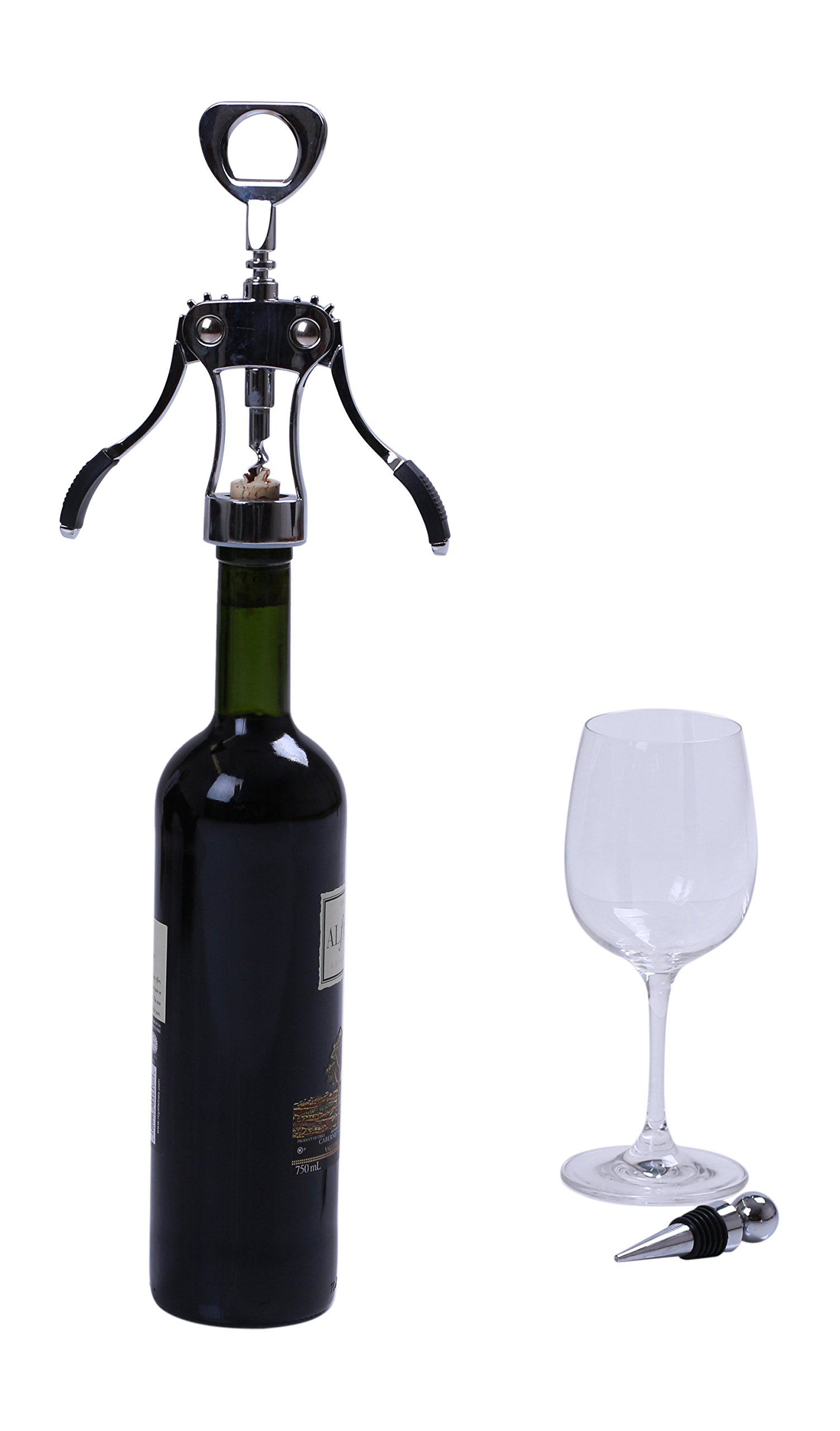 Select Culinary Premium Corkscrew and Wine Stopper Set