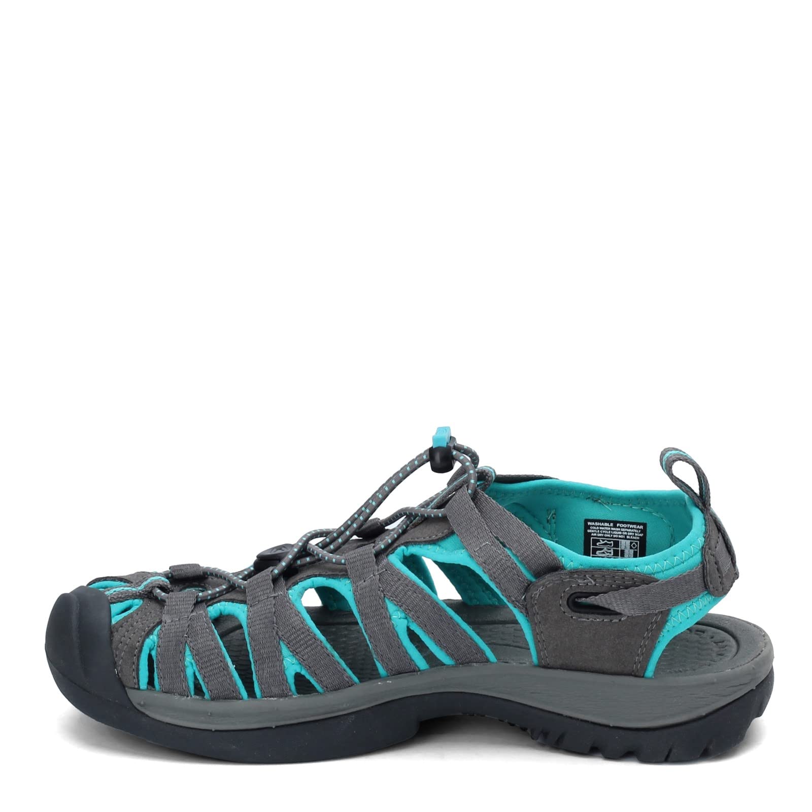 KEEN Women's Whisper Closed Toe Sport Sandals, Dark Shadow/Ceramic, 6