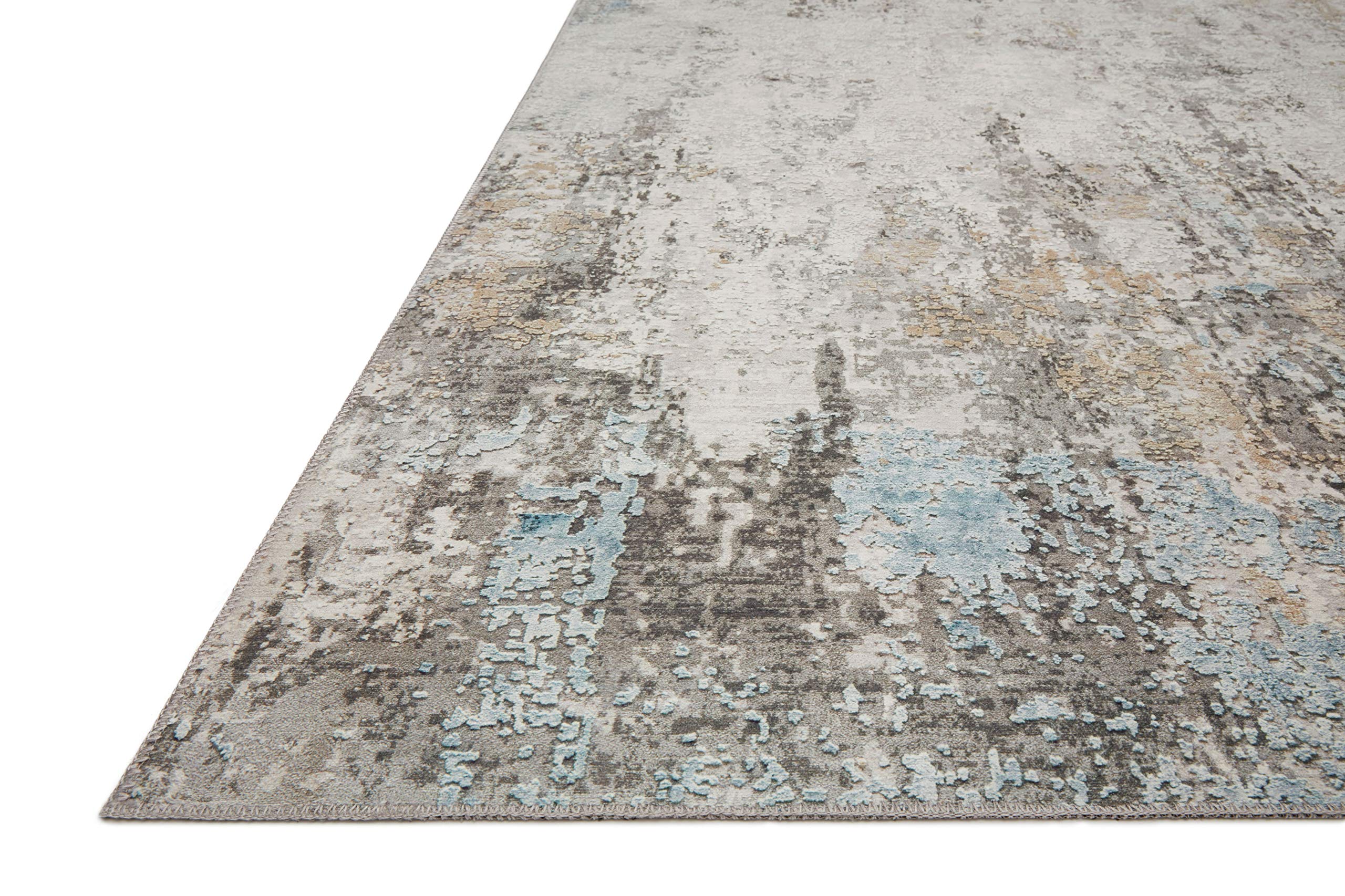 Loloi II Drift Ivory/Granite 7'-6" x 9'-6" Area Rug