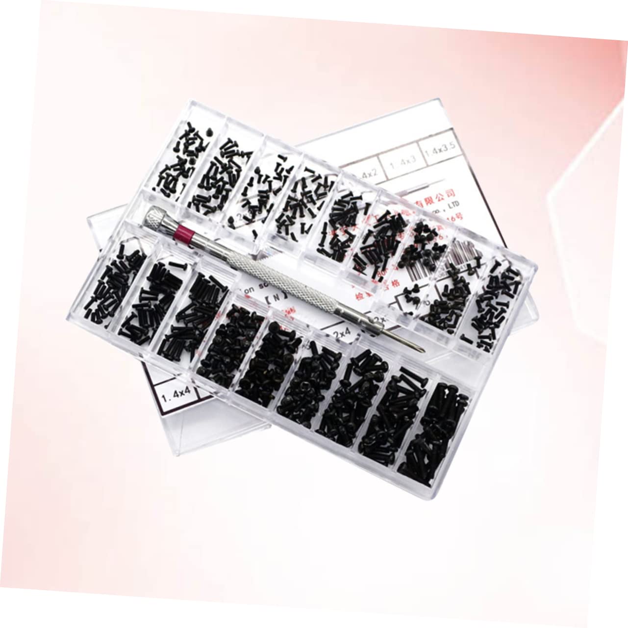 VILLCASE 18 Computers laptops Computer Laptop Carbon Steel Screws Laptop Screws Assortment kit Computer Screw Small Screws Laptop Screw kit countersunk Screw Round Head Combination