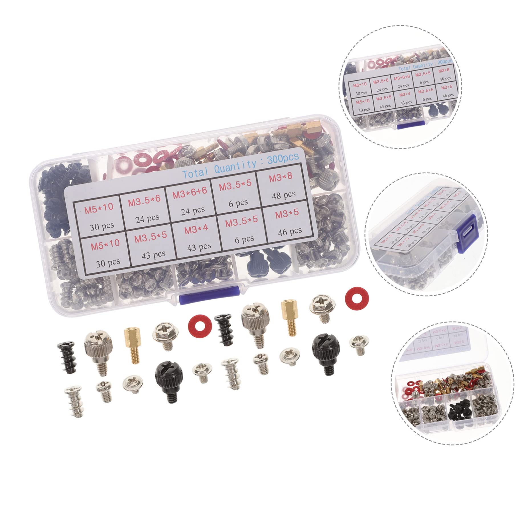VILLCASE 3 Sets Computer Host Screw Computer Parts Motherboard Standoffs Screw Kit Computer DIY Kit Notebook Stand Laptop Screws Computer Accessories Wood Screw Self-Tapping Stainless Steel