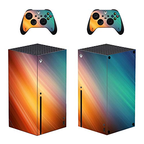multi color Xbox Series X Skin Set Full Faceplates Skin Console & Controller Decal Stickers by FELIPE SEIJI KUBA