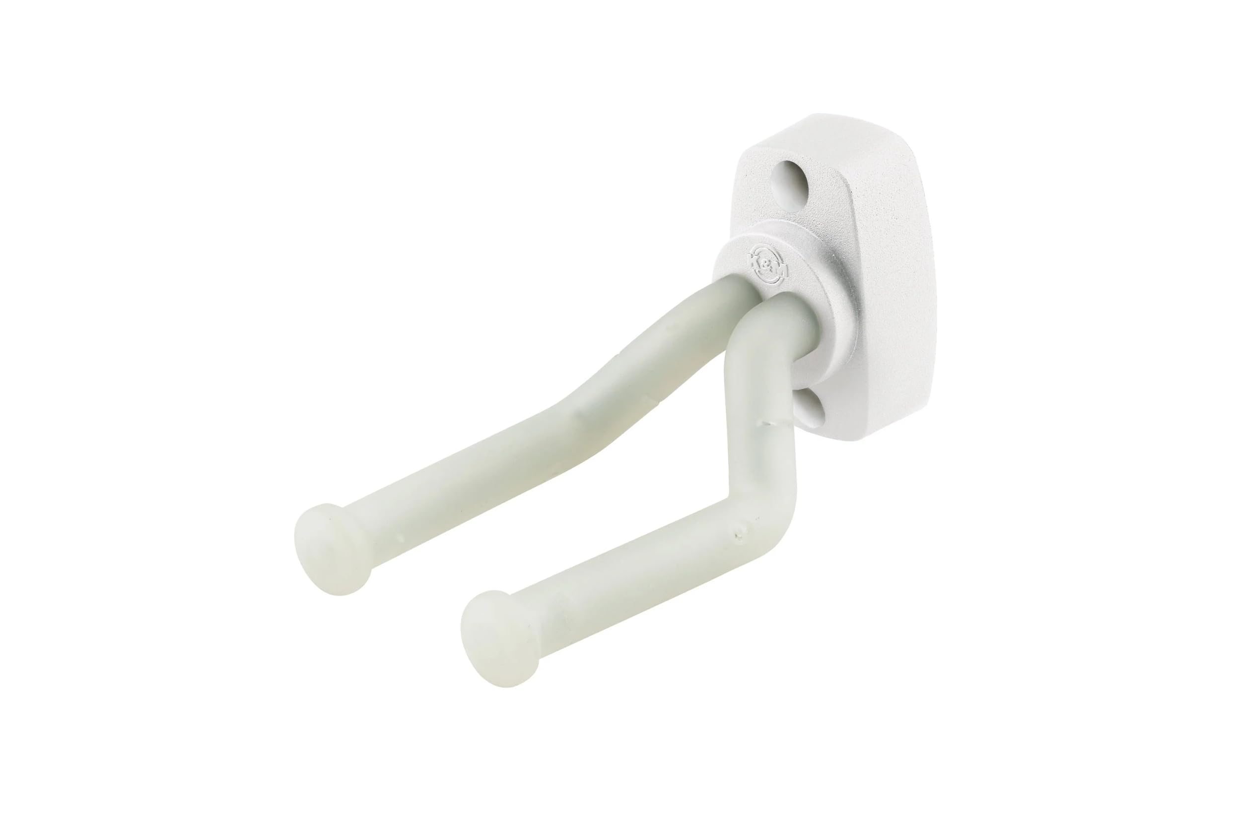 K&M Guitar Wall Mount-White with Translucent Support Elements (16280.014.00)