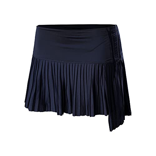 Lucky In Love BMS Hi Chop Pleated Skirt - Midnight Blue