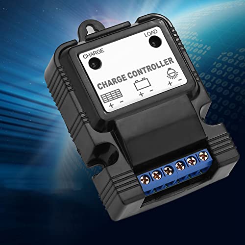 Solar Charge Controller, PWM 6V/12V 3A Portable Solar Panel Charger Energy Controller Regulator Battery Regulator with LED Indicator 3 Operating Modes