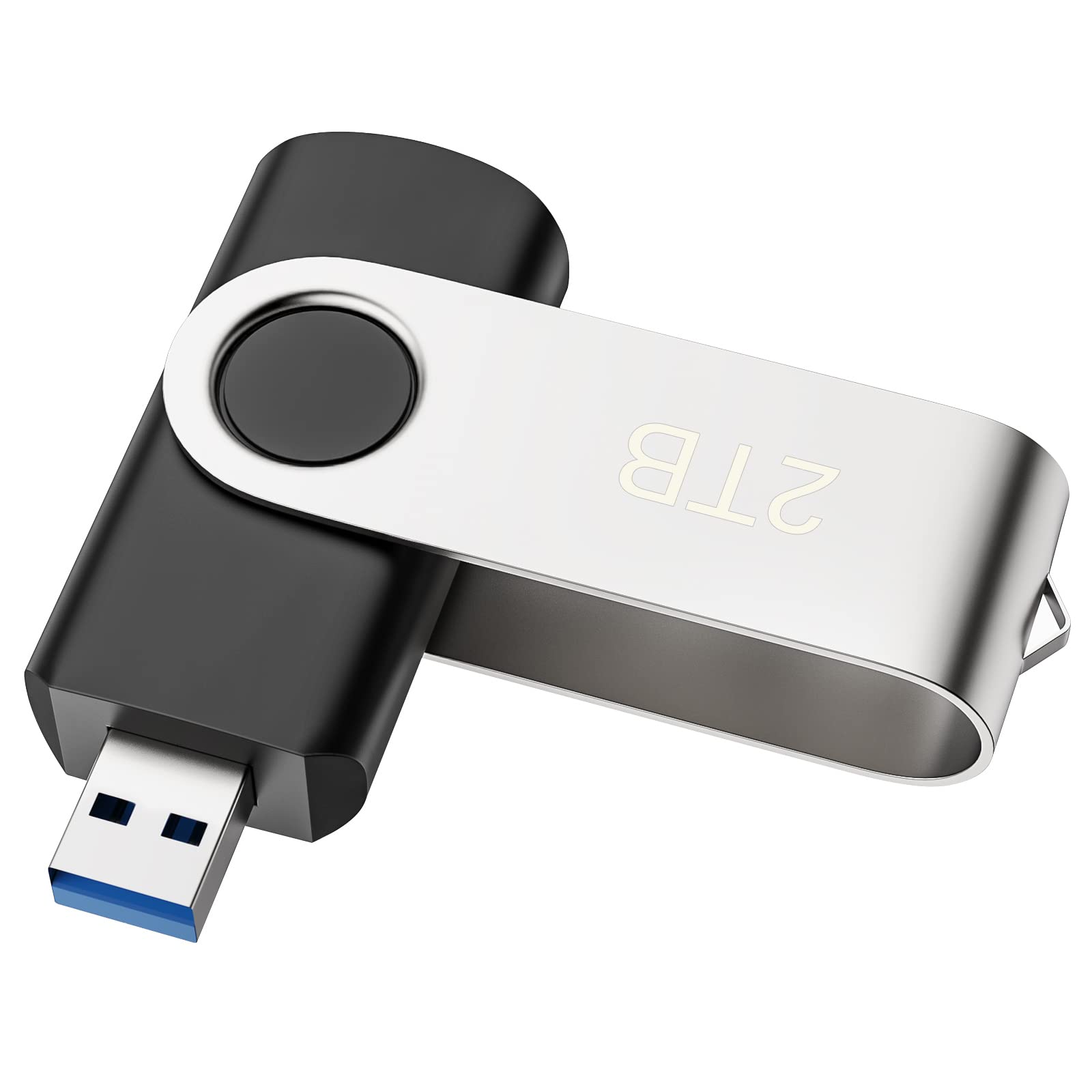 USB Flash Drive 2tb Portable Thumb Drives USB Memory Stick Large Storage 2000G USB Drive External High-Speed Jump Drive, Swivel Bulk Zip Drive for PC/Laptop/Computer