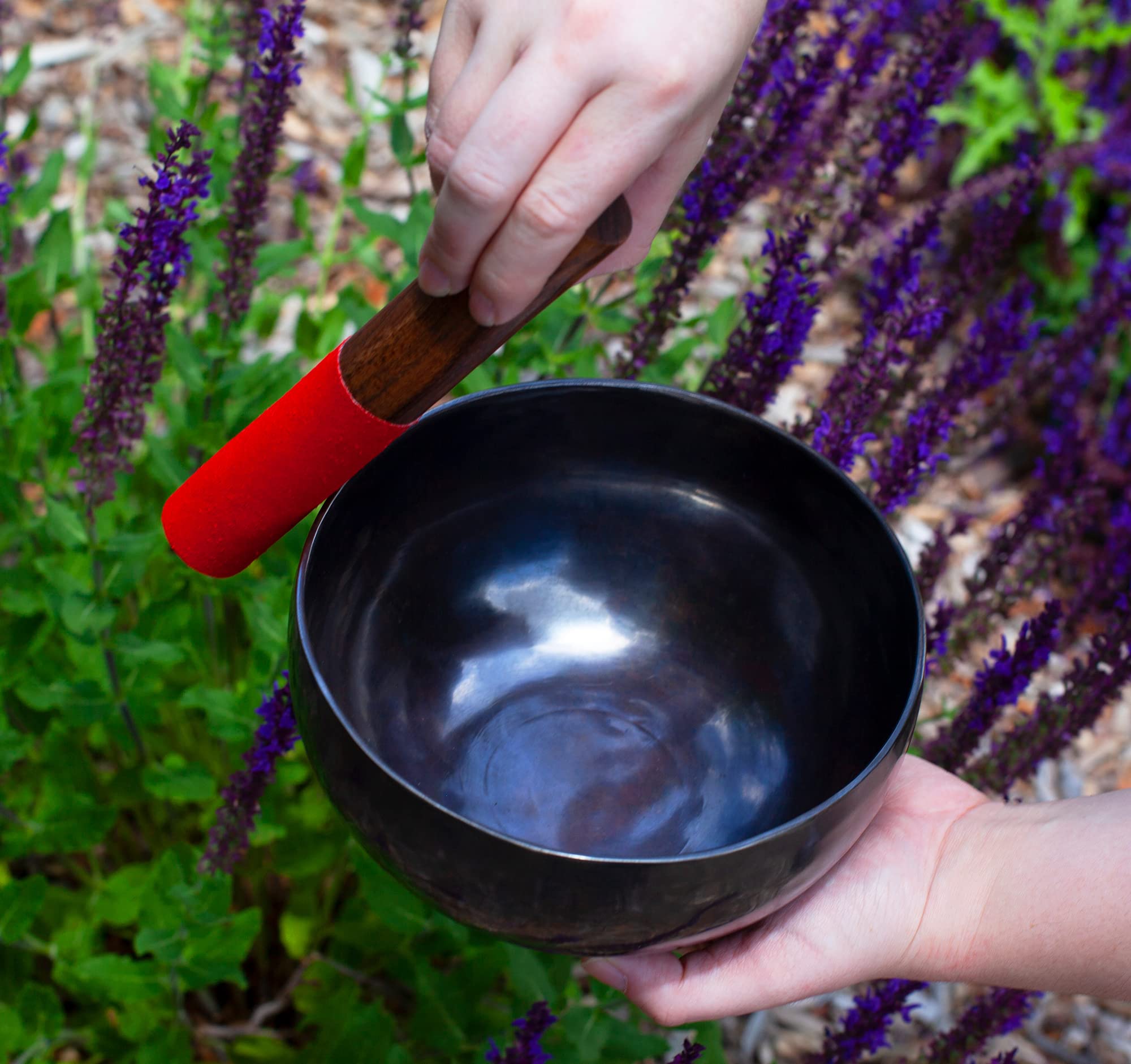 Large Tibetan Singing Bowl Set - Master Grade Healing Chakra Sound Bath Meditation Yoga 7 Metal Bronze