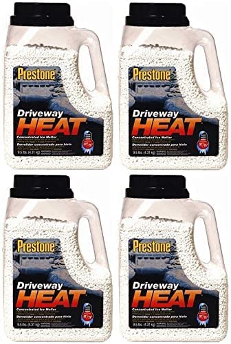 Scotwood Industries 9.5J-Heat Prestone Driveway Heat Concentrated Ice Melter, 9.5-Pound (Four Pack)