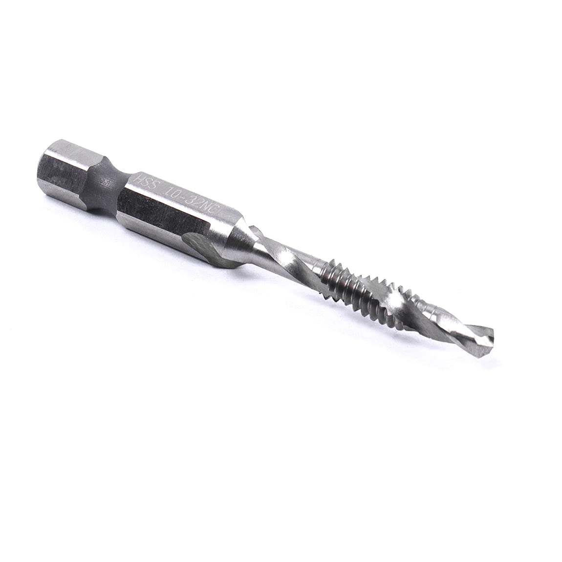szgate 5PCS Combination Drill Tap Bit Set Screw Tapping Hex Shank HSS MetricImperial Plug Drill Bits Hand Tools 14-20NC