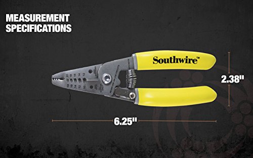 Southwire - 58278140 Tools & Equipment S1018STR Wire Stripping Tool, Wire Stripper and Wire Cutter for 10-18 AWG Solid Wire and 12-20 AWG Stranded Wire