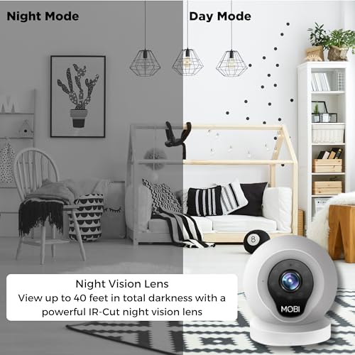 MobiCamĀ® Multi-Purpose Monitoring System, WiFi Video Baby Monitor - Baby Monitoring System - WiFi Camera with 2-Way Audio, Nursery Camera, Motion Detection Alert, Support Micro-SD for Extra Recording