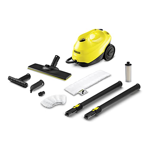 Kärcher - SC 3 Portable Multi-Surface Steam Cleaner/Steam Mop with Attachments – Chemical-Free, Rapid 40 Second Heat-Up, Continuous Steam - For Grout, Tile, Hard Floors, Appliances & More