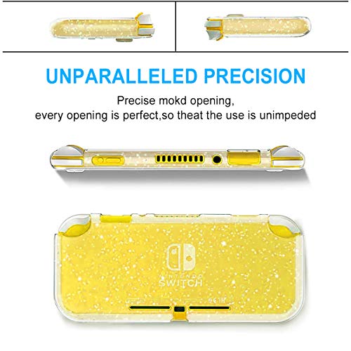Moxiaomo Protective Case, Liquid Crystal Glitter Bling Soft TPU Cover with Shock-Absorption and Anti-Scratch Protective Case-for Nintendo Switch Lite 2019