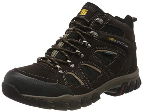 Karrimor Men's Bodmin Mid 4 Weathertite High Rise Hiking Boots, Dark Brown, 8.5