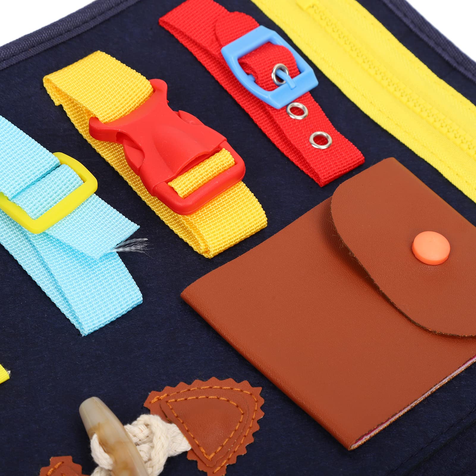 Sensory Activity Blanket, Portable Intelligence Development with Alphabet Sticker Dementia Fidget Toys for Elderly People