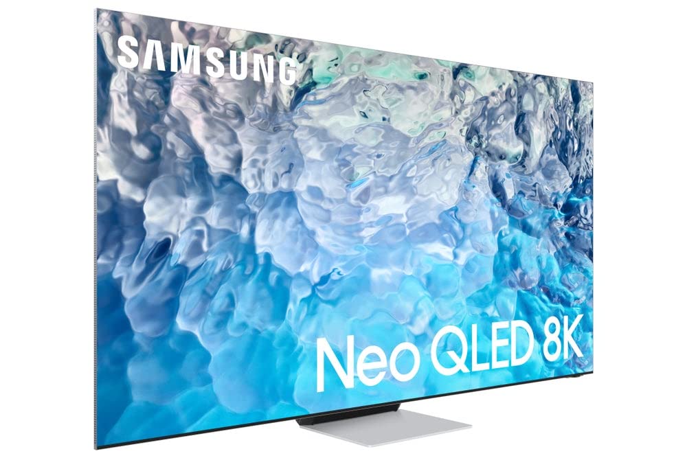 SAMSUNG QN85QN900BFXZA 85" 8K QLED UHD HDR Smart Infinity-Screen TV with an Additional 4 Year Coverage by Epic Protect (2022)(Used)
