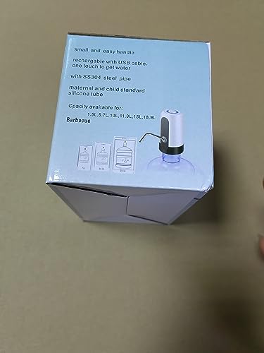 Upgraded Water Bottle Pump, GuangTouL 5 Gallon USB Charging Automatic Drinking Water Pump, Universal 2-5 Gallon Jugs Portable Electric Water Bottle Dispenser for Home Kitchen Office Camping