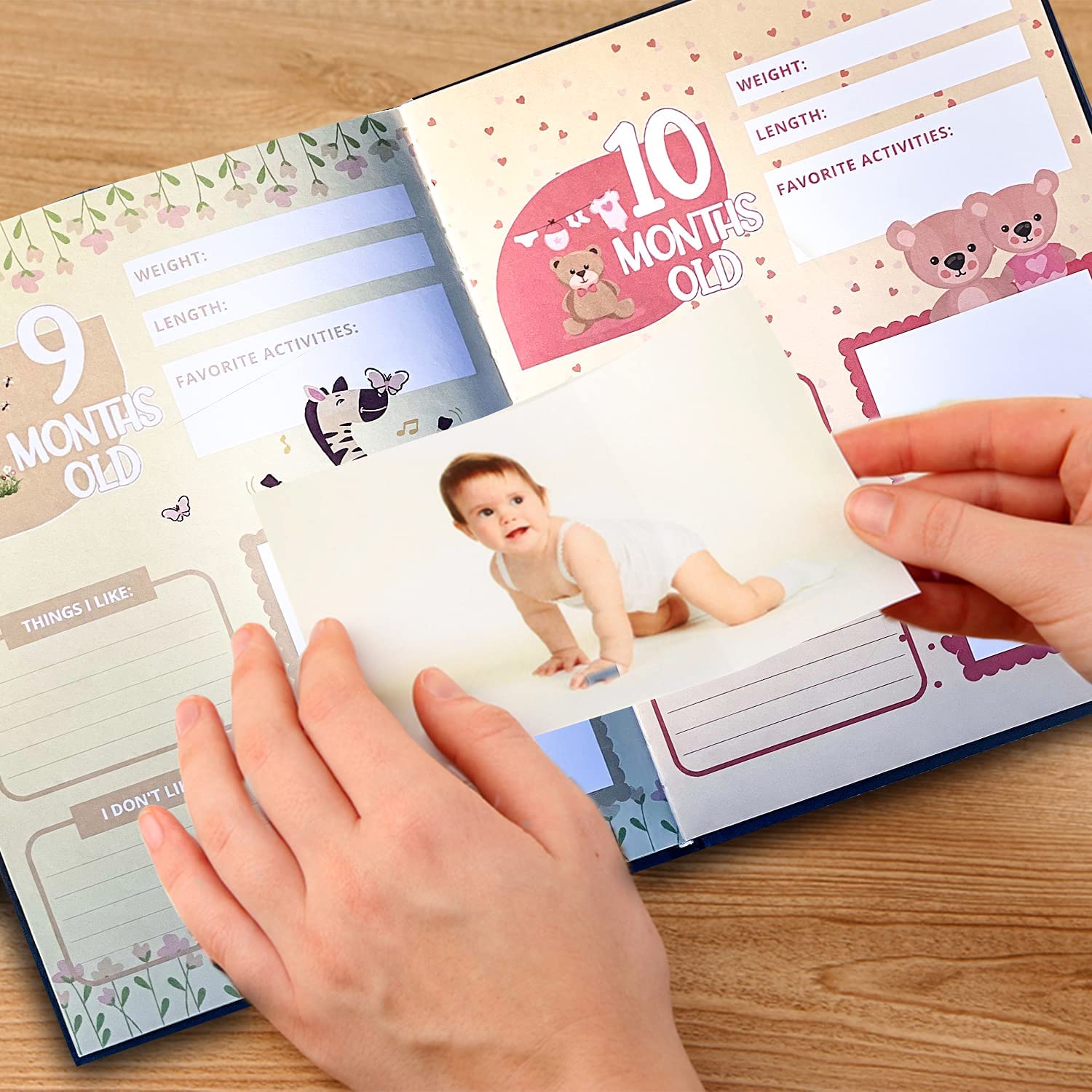 My Little Heart Baby Memory Book, Modern Baby Book, Gender Neutral, 35 Detailed Pages, Keepsake