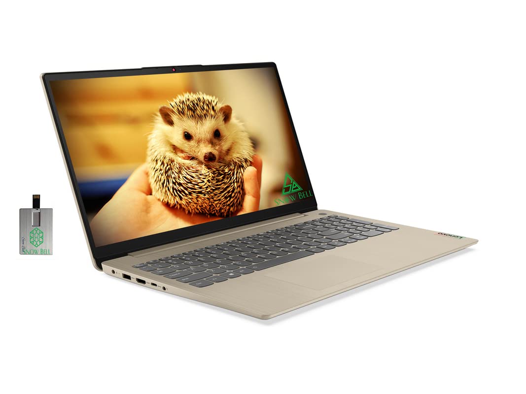 LENOVO 2022 Ideapad 3 15.6" FHD Touch Screen Laptop, 11th Gen Intel Core i3-1115G4, 12GB RAM, 512GB PCIe SSD, Intel UHD Graphics, Full Size Keyboard, HD Webcam, Win 11, Sand, 32GB USB Card (Renewed)