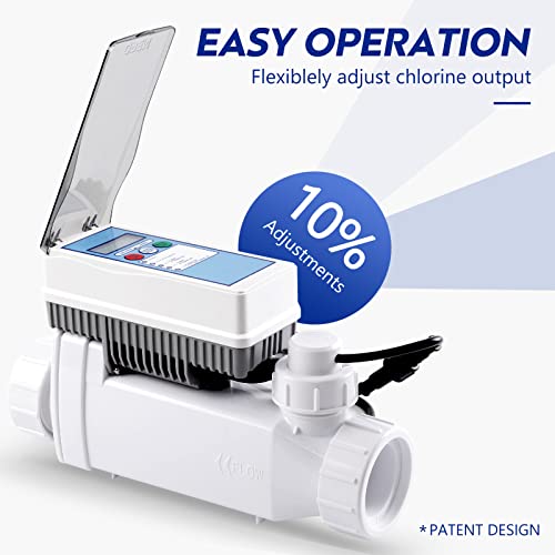 Replacement Salt Cell for Pool- Compatible with Pentair Intellichlor IC40, Independent Flow Switch and Control Box, Up to 40K gallons Salt Pools, 2 Year USA Limited Warranty, BLPTC 40P