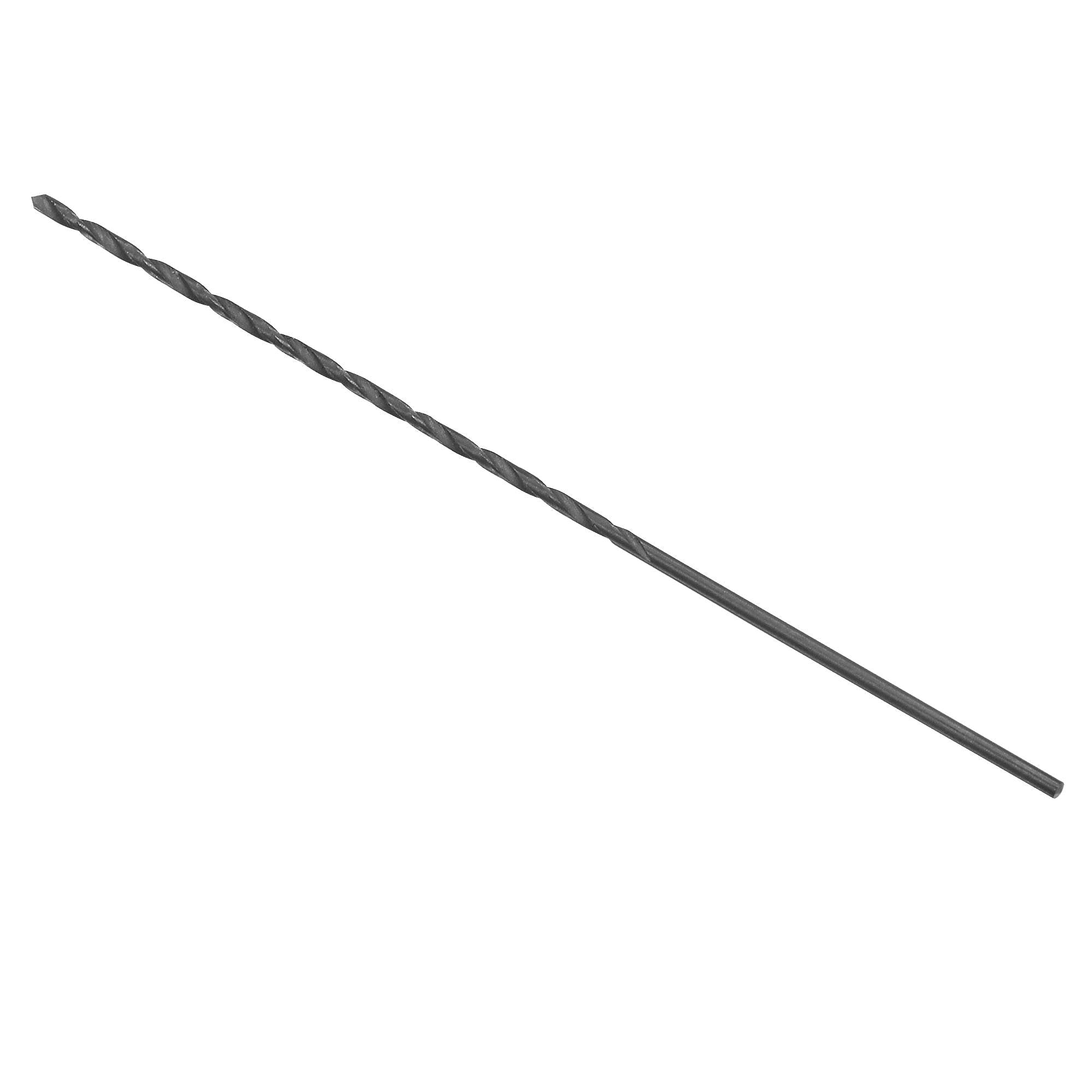 uxcell High Speed Steel Lengthen Straight Shank Twist Drill Bit Fully Ground Black Oxide 1mm Drill Diameter 60mm Total Length 33mm Drill Bit Length 6 Pcs