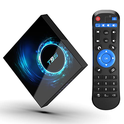 Upvivi Android TV Box 10.0 OS with 2GB RAM 16GB ROM Smart Android Box with Allwinner H616 Quad-core Supports 2.4G/5.0GHz Dual-WiFi 6K Utral HD Bluetooth 4.0 Android TV Boxes