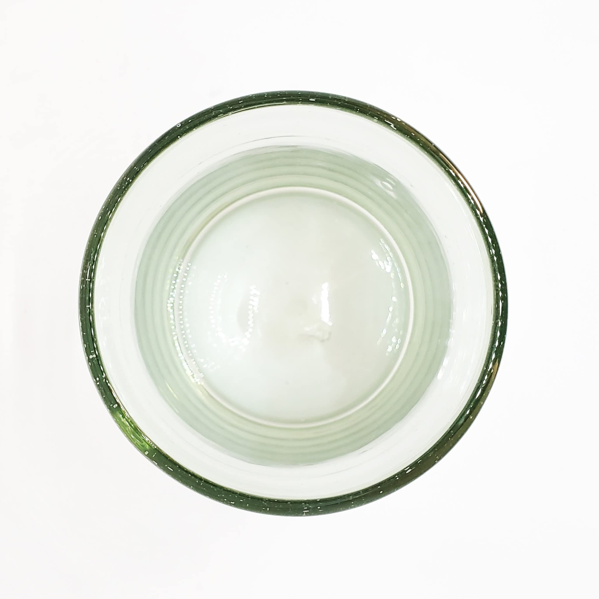 MexHandcraft Clear Blown 20 oz Tall Iced Tea Glasses, set of 6, Mexican Handmade Glassware, Recycled Glass, Lead & Toxin Free (Tall Iced Tea)