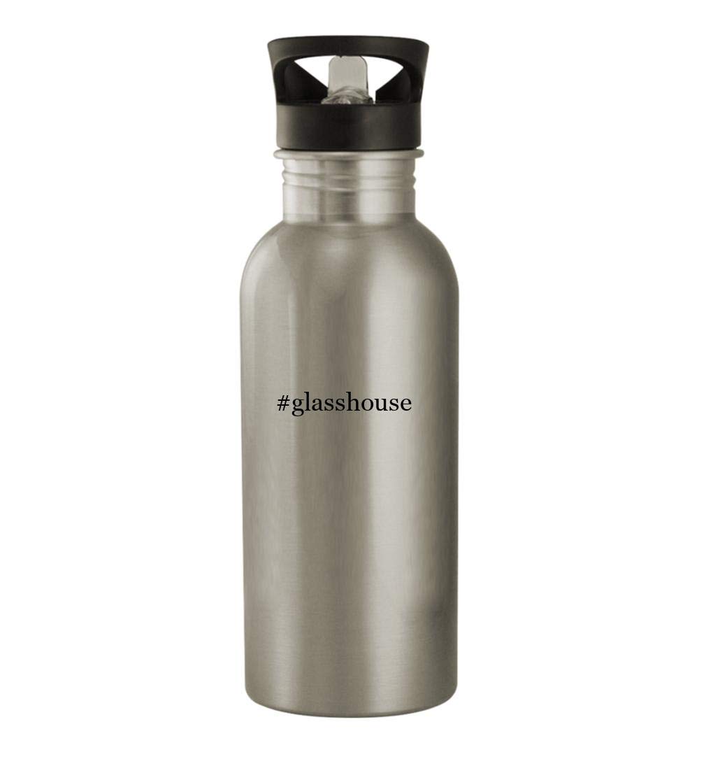 Knick Knack Gifts B04Y20D02W023934M04T65C18S20C-US - 20oz Stainless Steel Water Bottle, Silver