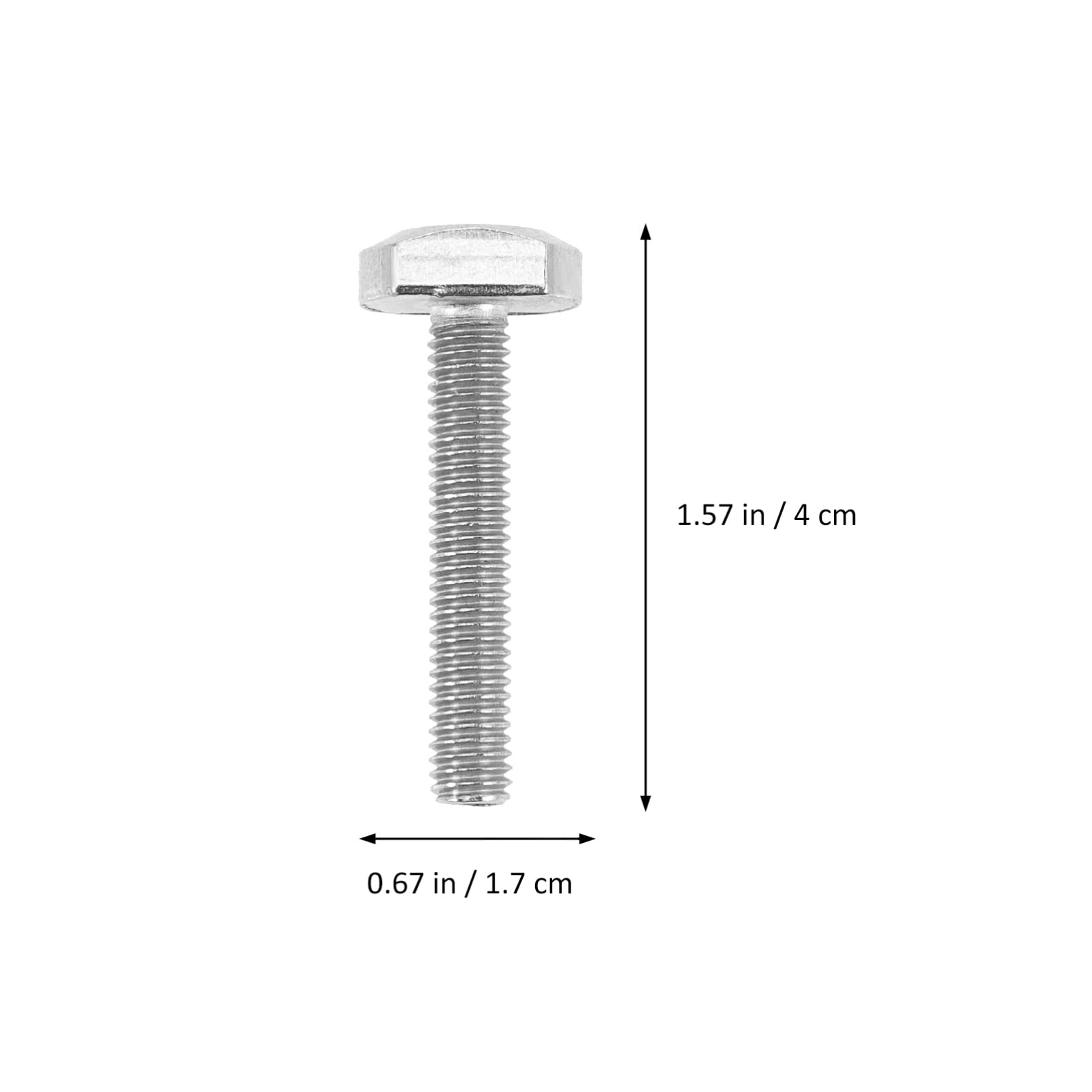 VICASKY 6pcs T Slot Bolt Stainless Steel 304 M6x35 Bolt T Slot Drop-in Stud T-Type Screws Sliding T Shape Screws Full Thread