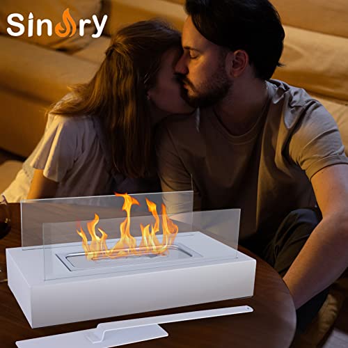 Tabletop Outdoor Fire Pits, Portable Alcohol Fireplace Indoor Outdoor, Bio Ethanol Ventless Fire Pit, Mini Fireplace Bowl Clean Burning Real Flame for Patio Balcony
