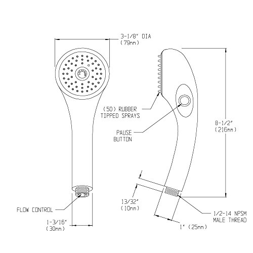 Speakman VS-100-PC Versatile Chrome Hand-held Shower