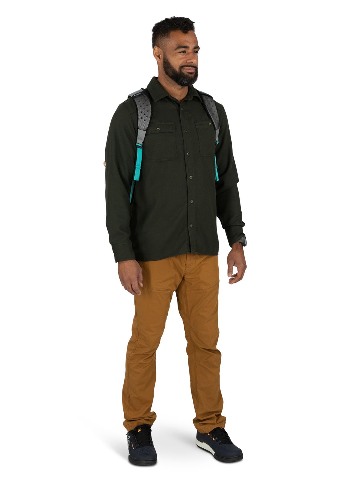 Osprey Flare Everyday Laptop Backpack, Succulent Green/Deep Teal