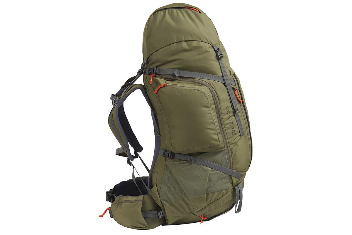 Kelty Coyote 60-105 Liter Internal Frame Backpack - Hiking, Backpacking, Travel, Hydration Compatible, Fully Adjustable (65L / Lyons Blue)